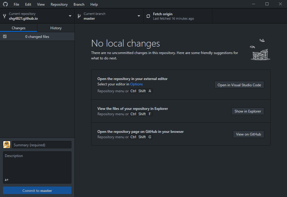 깃허브 블로그 만들기 [2.5] - GitHub Desktop 설정